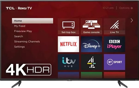 TCL 50RP620K 50" Smart 4K Ultra HD HDR LED TV, B - CeX (UK): - Buy, Sell, Donate